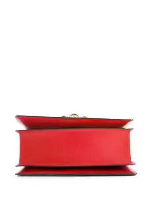Gucci Queen Margaret Top Handle Bag Colorblock Leather Small Satchel - Red