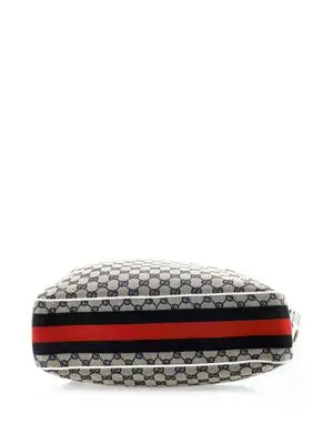 Gucci Heritage Web Gg Canvas Medium Hobo Bag
