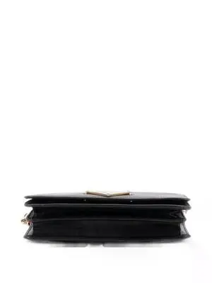 Prada Saffiano Leather Small Flap Wallet On Chain Clutch Shoulder Bag