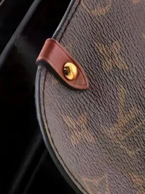 LOUIS VUITTON Vaugirard Handbag Monogram Canvas With Leather Satchel - Black