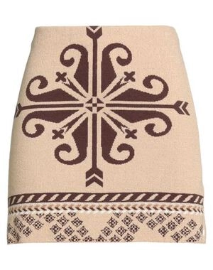 AKEP Intarsia-knit Mini Pencil Skirt