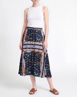 Maje Viscose Midi Skirt