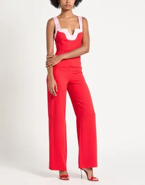 COMPAGNIA ITALIANA Cady Two-tone Sleeveless Jumpsuit