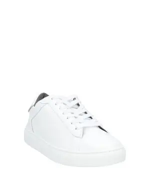 Fabiana Filippi Dark Soft Leather Sneakers With Beads - White
