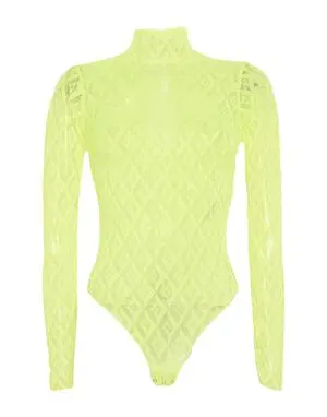 Elisabetta Franchi Bodysuit Lime Size Polyamide