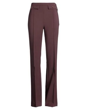 Elisabetta Franchi Woman Pants Black Size 10 Polyester, Elastane Red