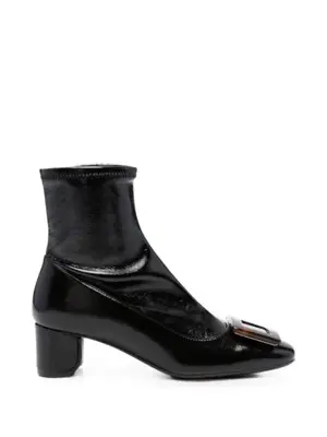 ROGER VIVIER Roundy Turtle Leather Boots