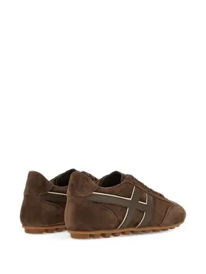 Hogan H693 Leather Sneakers - Brown
