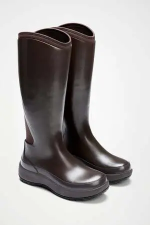 Rains High Rubber Boots - Bark Gloss