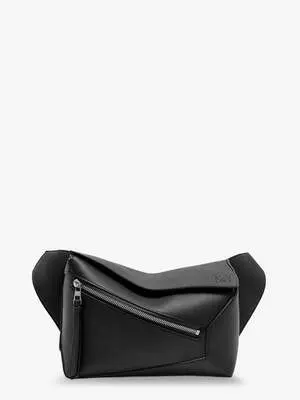 Loewe Puzzle Edge Small Leather Bumbag - Black