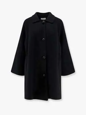 THE ROW Ina Virgin Wool And Cashmere Coat - Black