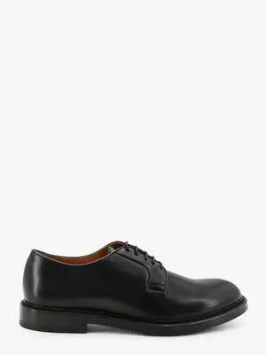 DOUCAL'S Leather Lace-up Shoes - Black