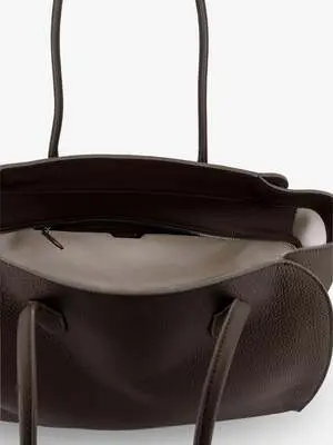 THE ROW Marlo 14 Hammered Leather Shoulder Bag