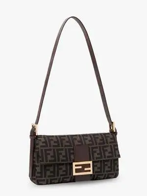 Fendi Zucca Fabric Shoulder Bag