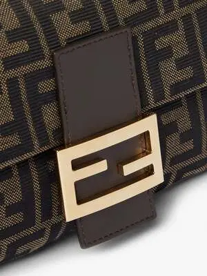 Fendi Zucca Fabric Shoulder Bag