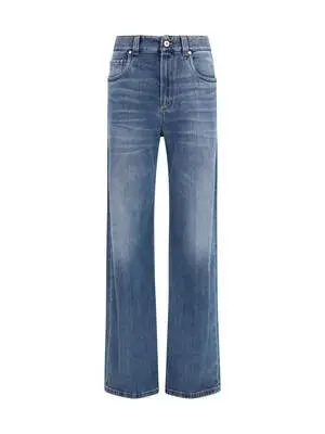Brunello Cucinelli Cotton Denim Pants - Blue