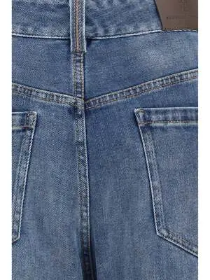 Brunello Cucinelli Cotton Denim Pants - Blue