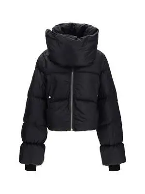 Rick Owens Padded Funnel Neck Jacket - Black