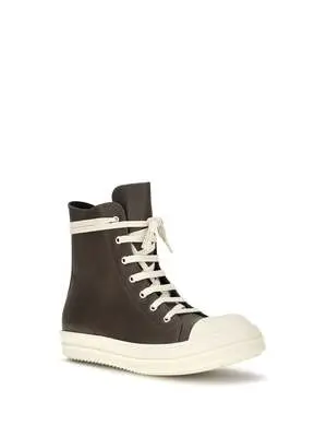 Rick Owens Tower Sneaks Leather Sneakers