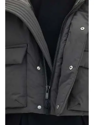 Sacai Double Padded Jacket With Zip Closure