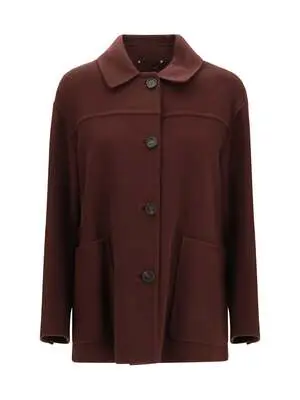 Max Mara S Giugno Short Virgin Wool Coat - Multicolor