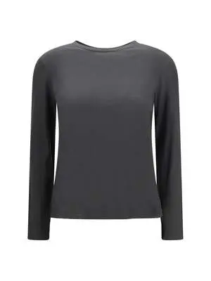 Max Mara S Fumetto Embroidered Logo T-shirt - Gray