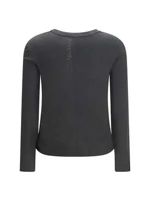 Max Mara Fumetto Embroidered Logo T-shirt - Gray