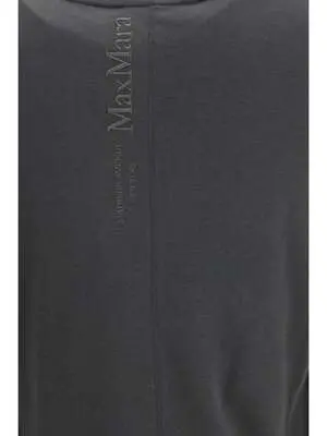 Max Mara Fumetto Embroidered Logo T-shirt - Gray