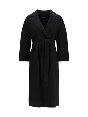 Max Mara S Esturia Virgin Wool Coat - Black