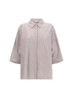 Max Mara S Avenue Striped Shirt - Red