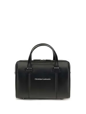 CHRISTIAN LOUBOUTIN Small Tactical Leather Handbag - Black