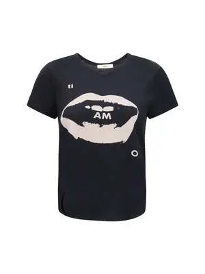 Fendi Ti Amo Graphic Print Jersey T-shirt - Black