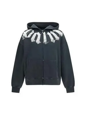 Palm Angels Hooded Zip Sweatshirt