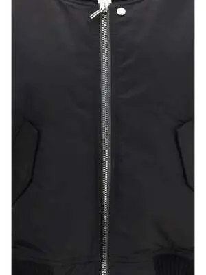 Rick Owens Bomber Jacket With Gathered Sleeves