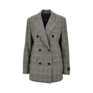 Pinko Prince Of Wales Double-breasted Jacket - Multicolor
