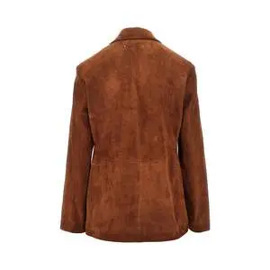 GOLDEN GOOSE Robyn Suede Leather Single-breasted Jacket