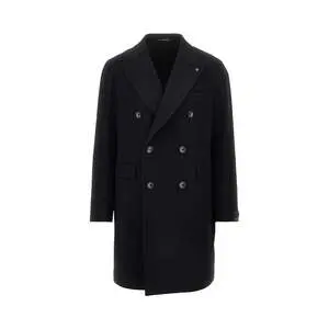 Tagliatore Double-breasted Wool And Cashmere Coat
