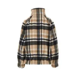 Pinko Wool-blend Check Motif Caban