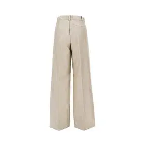 Pinko Lurex Viscose And Wool-blend Pants