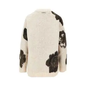 Pinko Jacquard Wool And Alpaca Blend Sweater