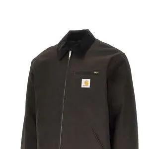 Carhartt Work In Progress Detroit' Canva Jacket - Brown