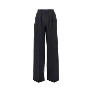 Pinko Stretch Wool-blend Wide-leg Pants