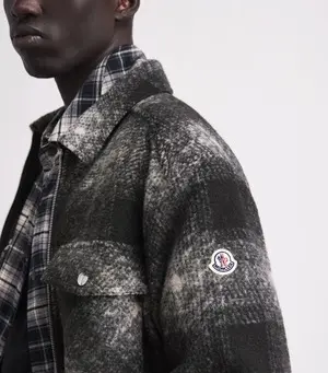 Moncler Check Zip-up Overshirt