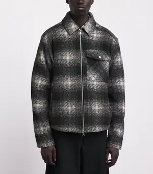Moncler Check Zip-up Overshirt