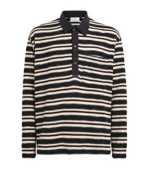 SONG FOR THE MUTE Stripe Polo Shirt