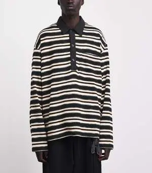 SONG FOR THE MUTE Stripe Polo Shirt
