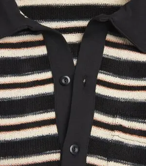 SONG FOR THE MUTE Stripe Polo Shirt