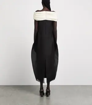 VORANIDA Silk Loom Midi Dress