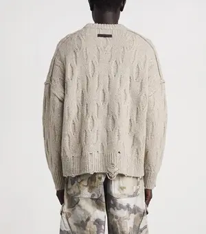 REPRESENT Wool-blend Distressed Sweater