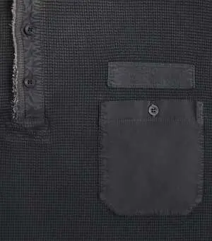 REPRESENT Heavyweight Cotton Henley Top